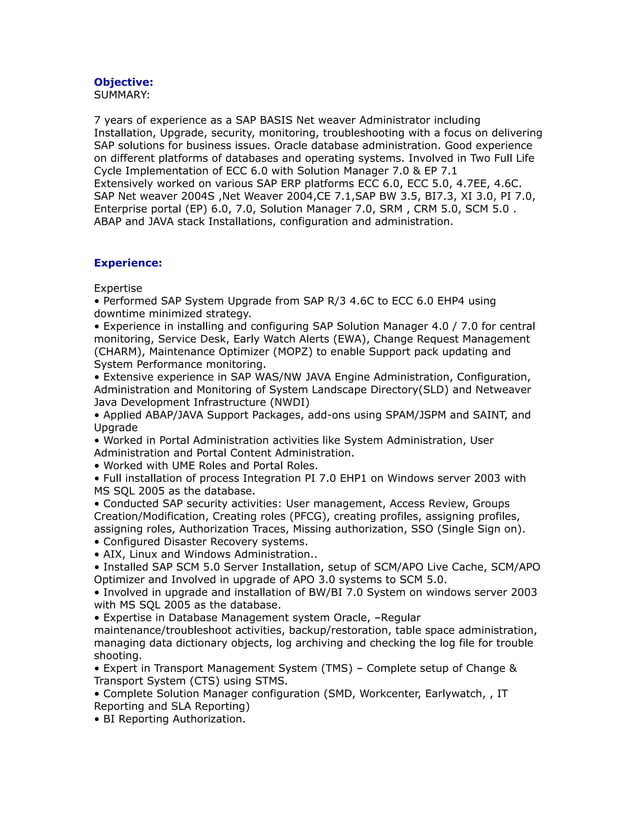 Complete Sap Basis | DOC | Web Development | Internet