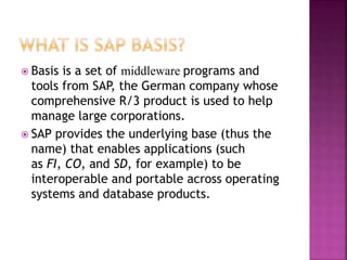 SAP BASIS Training in Chennai | PPTX