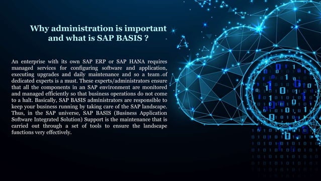 SAP BASIS Services | SAP BASIS Support | SAP Applications | PPT
