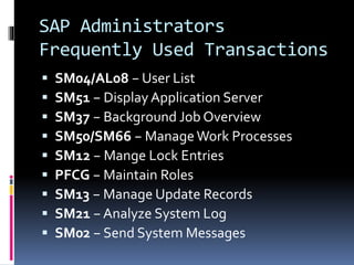 SAP BASIS Training in Chennai Demo Part-7 | PPTX | Operating Systems ...