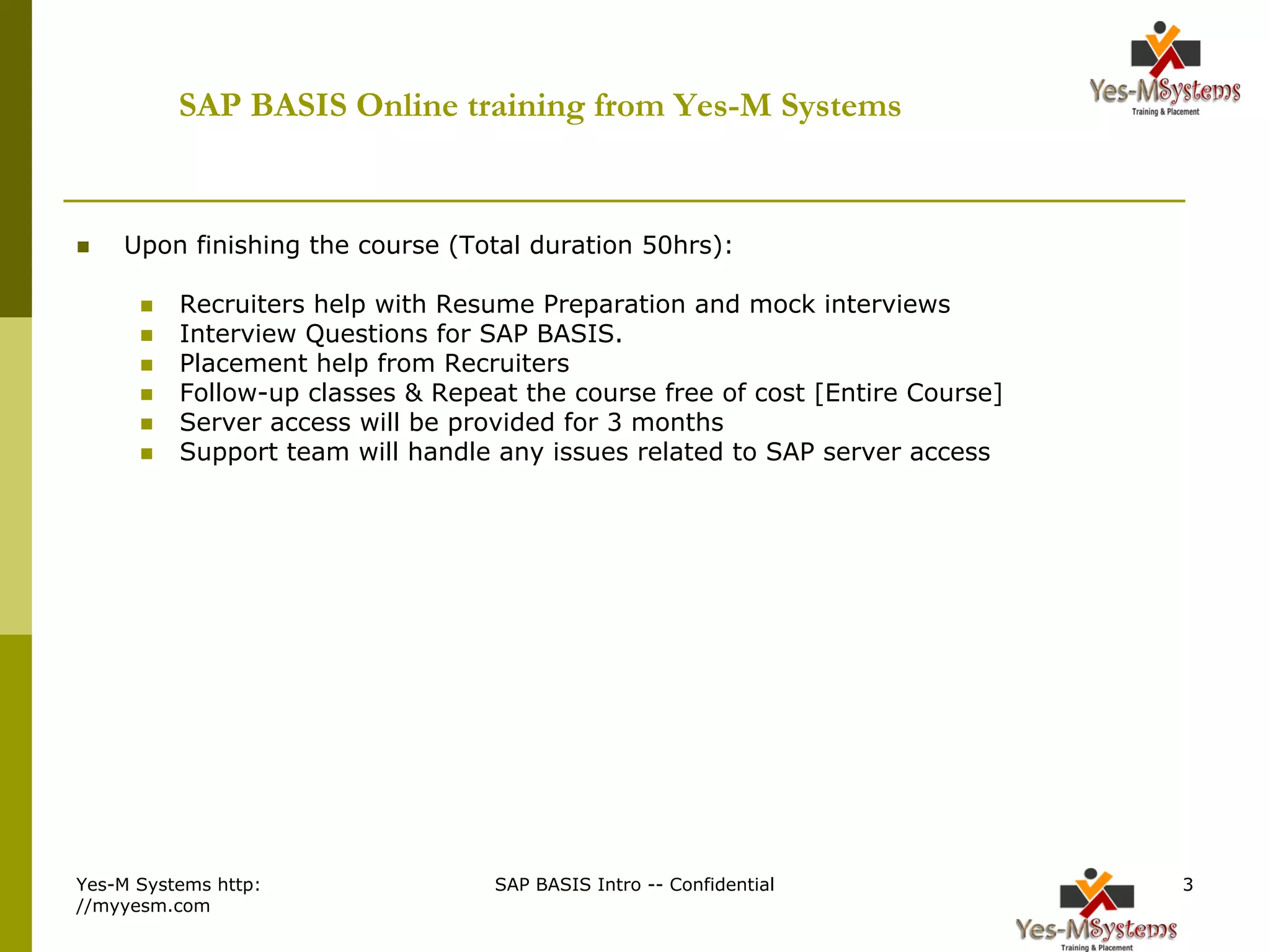 Sap basis course-contents | PDF | Operating Systems | Computer Software and Applications