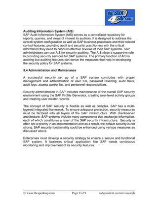 Sap basis and_security_administration | PDF