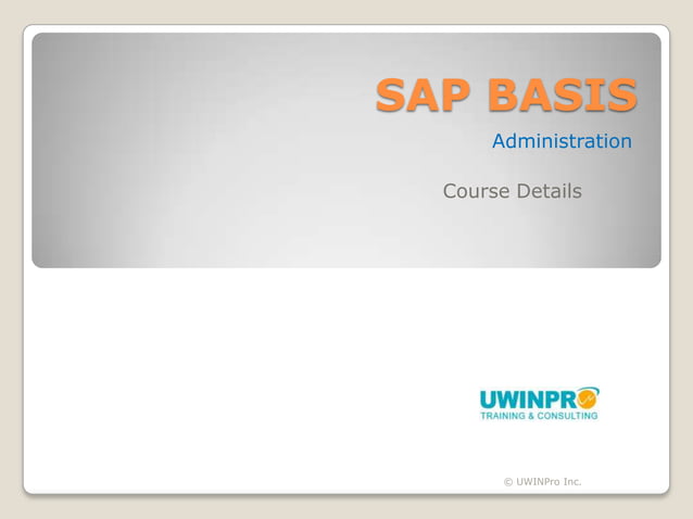 SAP BASIS - Course | PPTX
