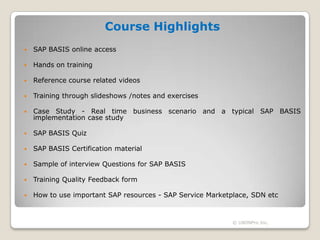 SAP BASIS - Course | PPTX