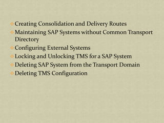 Sap basis online training | PPTX