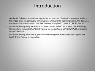 Sap basis ppt | PPTX
