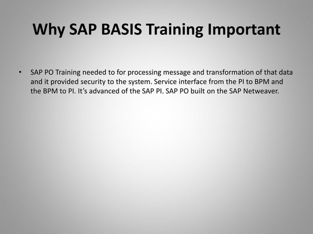 Sap basis ppt | PPTX