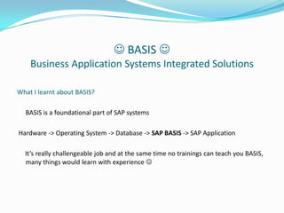 SAP BASIS Skills for Functional Consultants | PDF