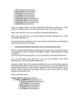 Sap batch management overview | DOCX