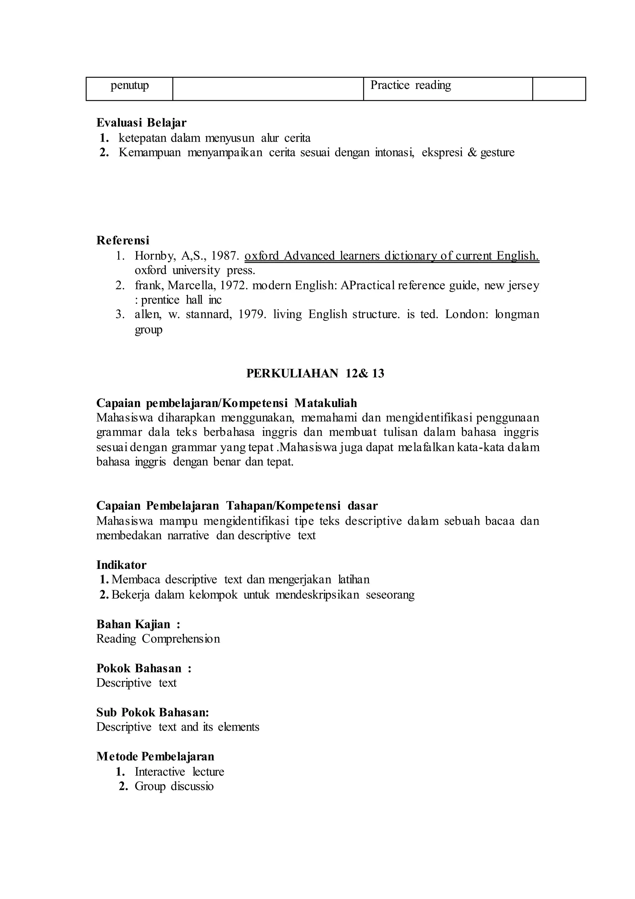 Sap bhs.inggris | PDF
