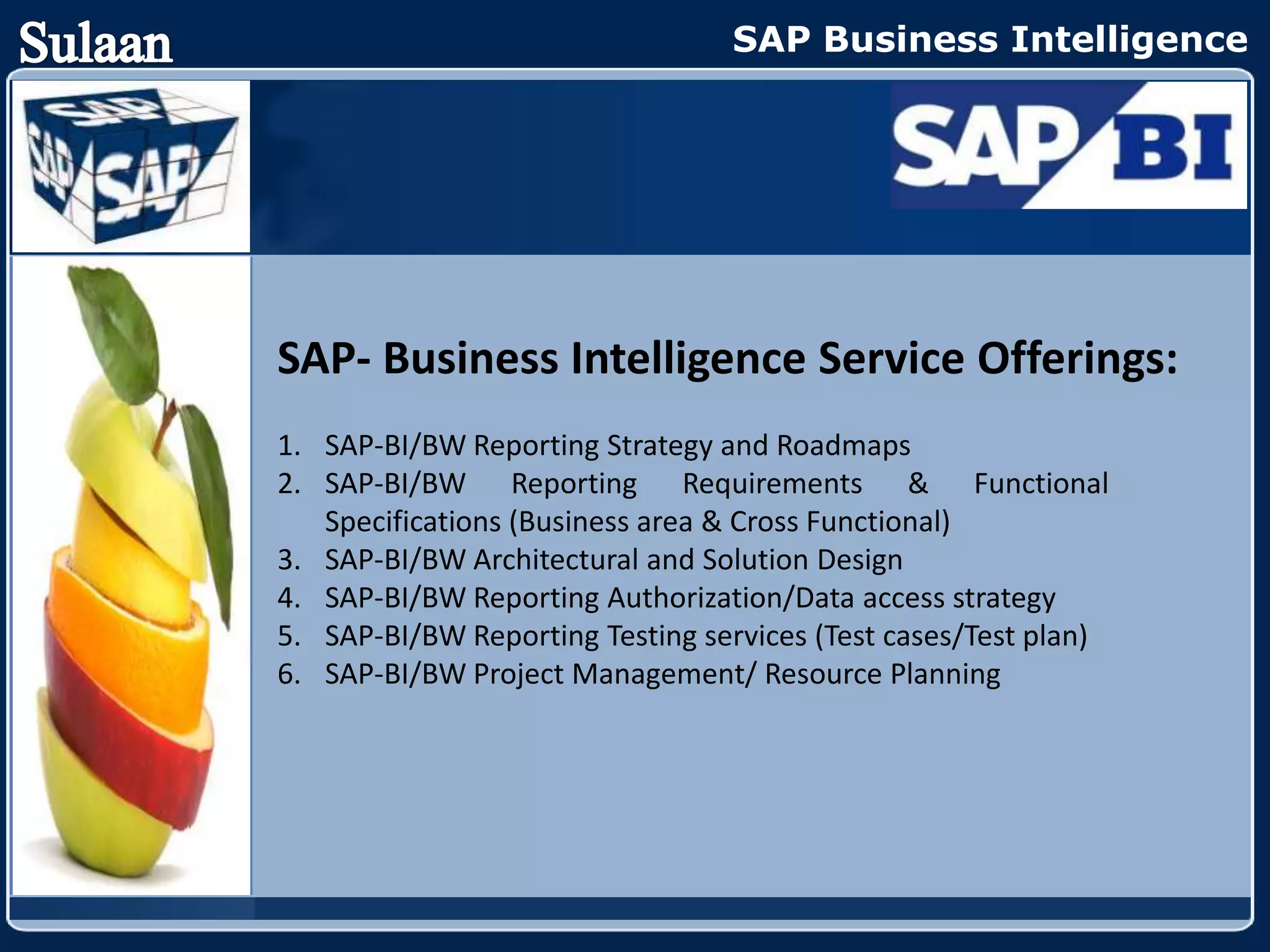 Sap BI | PPTX | Computer Software and Applications | Computing