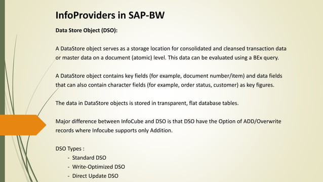 SAP BI/BW | PPTX | Databases | Computer Software and Applications