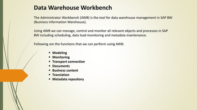 SAP BI/BW | PPTX | Databases | Computer Software and Applications