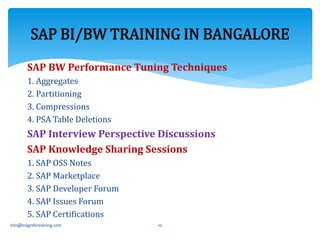 Sap bi/bw online training modules in usa,uk,canada | PDF | Computer Software and Applications ...