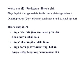 Sap biaya dan pendapatan | PPT