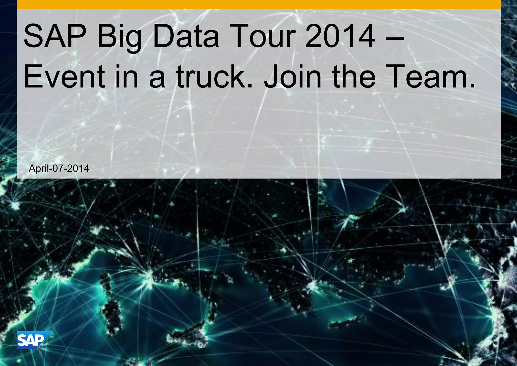 SAP Big Data Tour | PDF