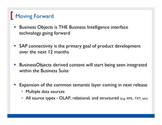 Sap bi roadmap overview 2010 sap inside track stl | PDF