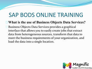 Sap bods online training | PPTX