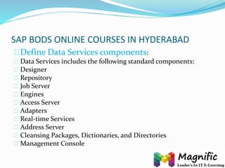 Sap bods online training | PPTX