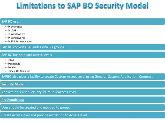 Sap Business Objects solutioning Framework architecture | PPTX | Databases | Computer Software ...