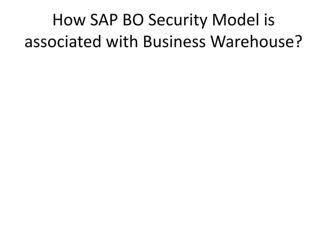 Sap Business Objects solutioning Framework architecture | PPTX | Databases | Computer Software ...