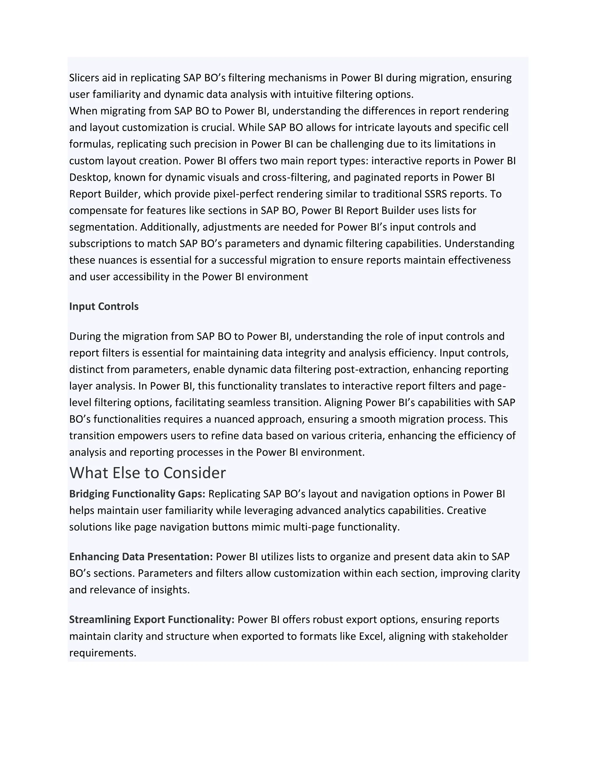 SAP BO to Power BI Migration-A Comprehensive Guide in 2024 | PDF