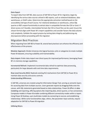 SAP BO to Power BI Migration-A Comprehensive Guide in 2024 | PDF