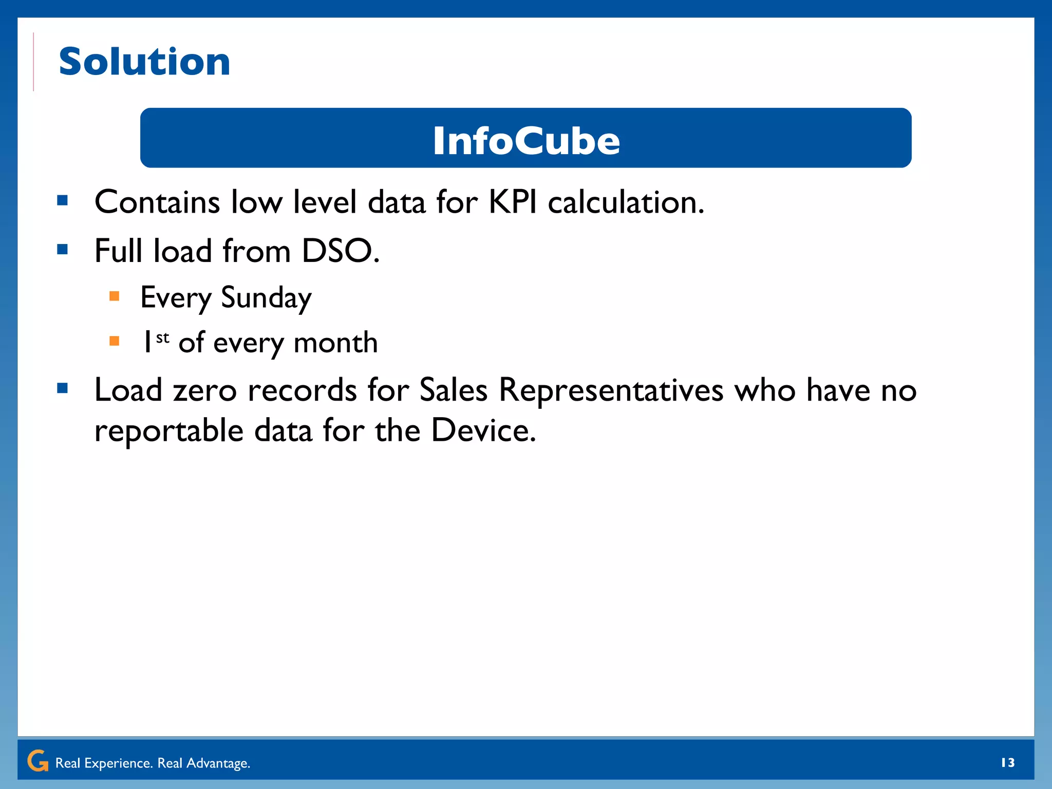 SAP BO Xcelsius Dashboard Case Study | PPT