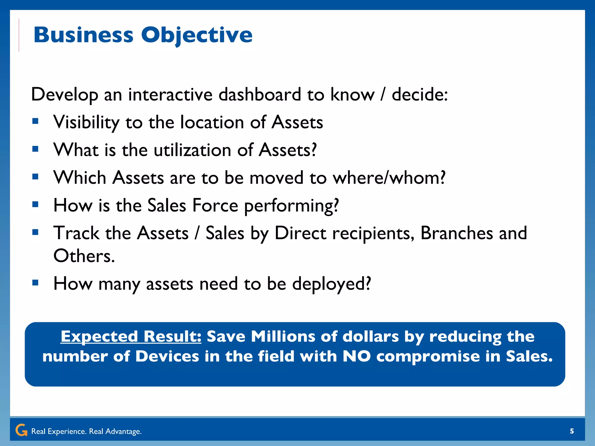SAP BO Xcelsius Dashboard Case Study | PPT