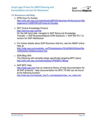 Sap bpc | PDF