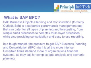 SAP BPC | SAP BUSINESS PLANNING & CONSOLIDATION | BPC SERVICES | PPT