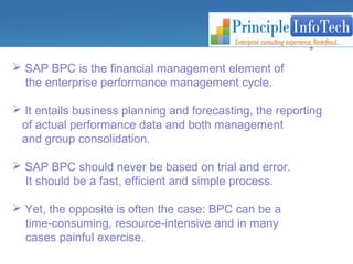 SAP BPC | SAP BUSINESS PLANNING & CONSOLIDATION | BPC SERVICES | PPT