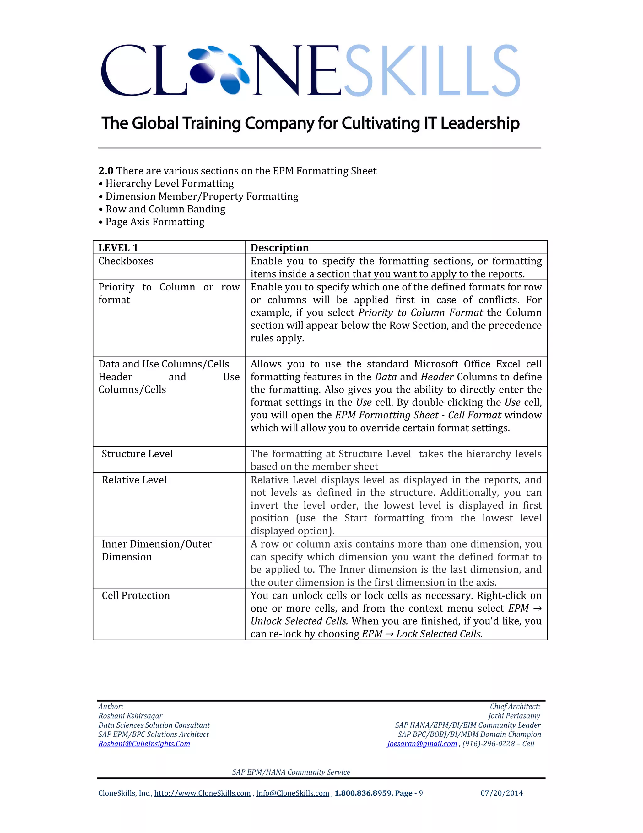 SAP BPC on HANA EPM Report Developer Guide - Part #1 - v9 | PDF