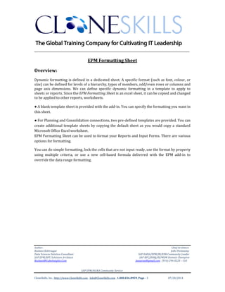 SAP BPC on HANA EPM Report Developer Guide - Part #1 - v9 | PDF