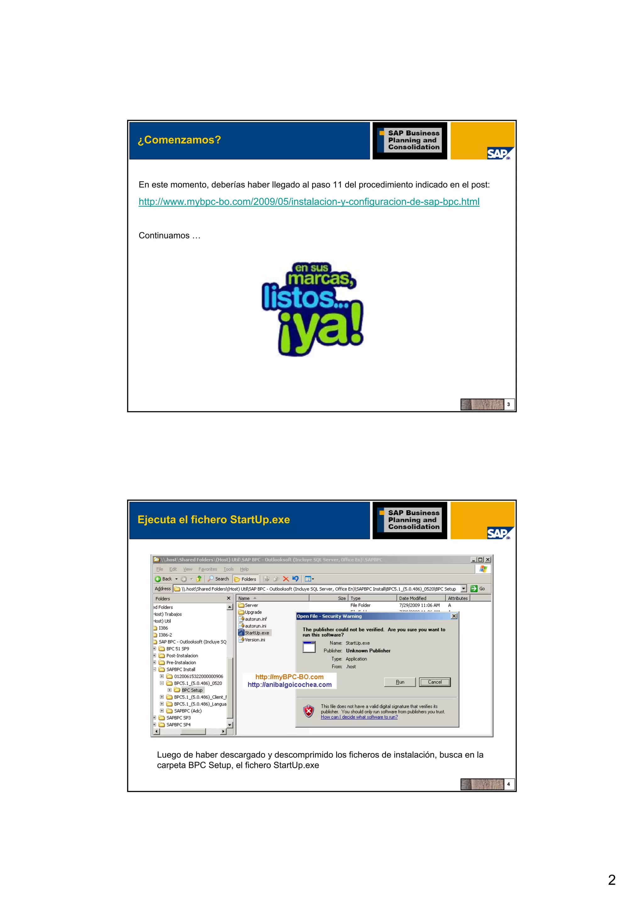 SAP BPC Instalacion - Paso a Paso | PDF