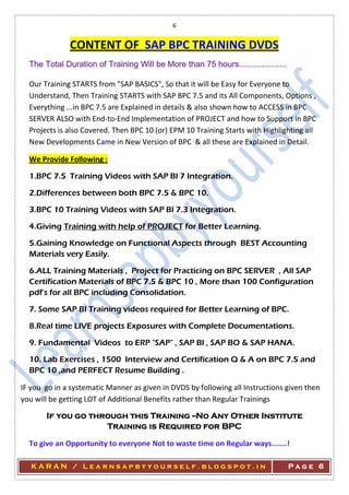 Sap bpc 10 | PDF