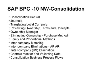 SAP Business Planning and Consolidation, version for SAP NetWeaver ...