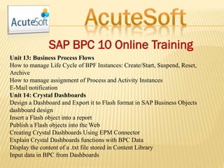 SAP BPC 10 ONLINE TRAINING | PPT