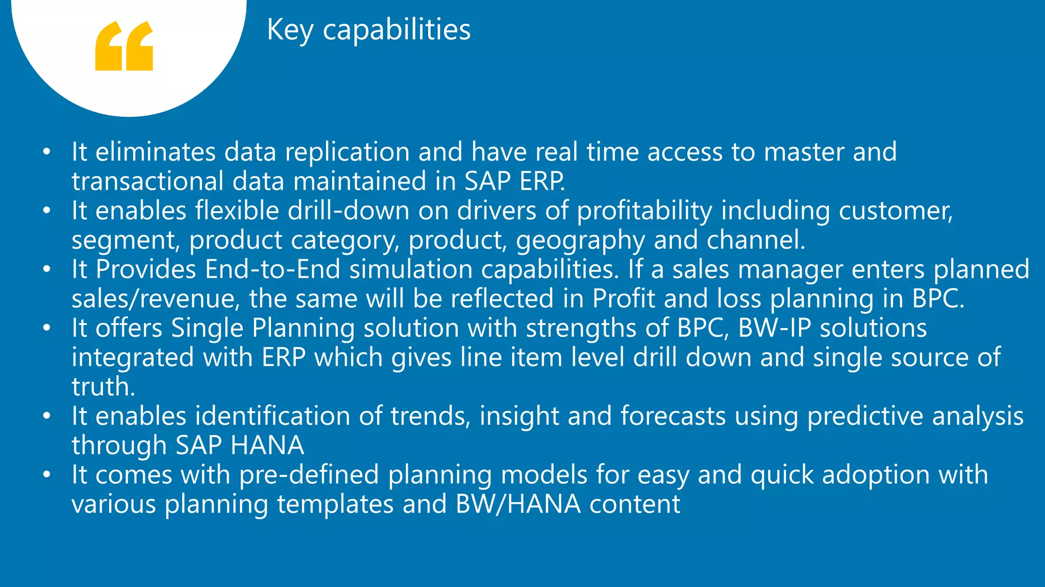 SAP BPC Embedded for S/4 HANA | PPTX