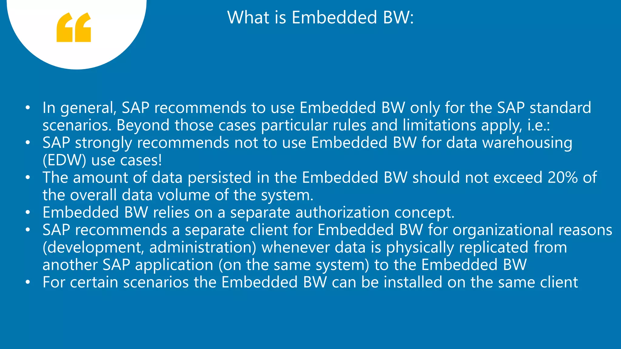 SAP BPC Embedded for S/4 HANA | PPTX