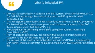 SAP BPC Embedded for S/4 HANA | PPTX