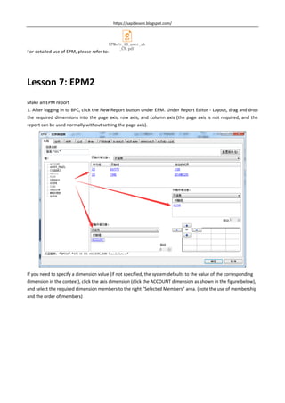 SAP BPC Learning Notes and Insights.docx