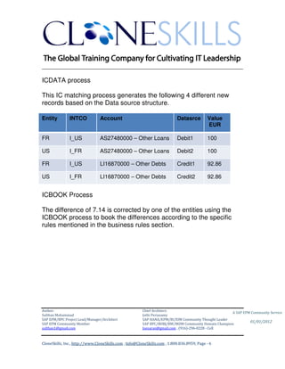 Sapbpc nw 10.0 consolidations ic matching & ic booking v5 | PDF