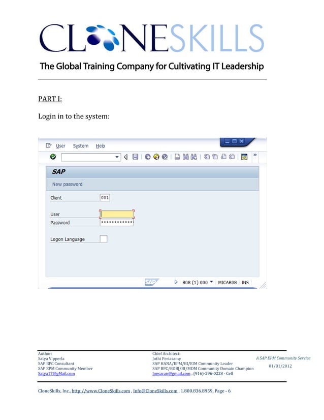 SAP BPC NW 10.0 Master Data Load to BPC from BW | PDF