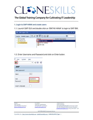 SAP BPC on HANA Environment Security Management Implementation Guide | PDF