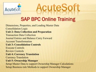 Sap bpc online training | PPTX