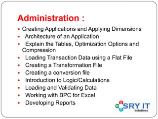 Sap bpc overview | PPT