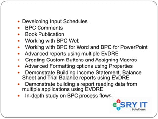 Sap bpc overview | PPT