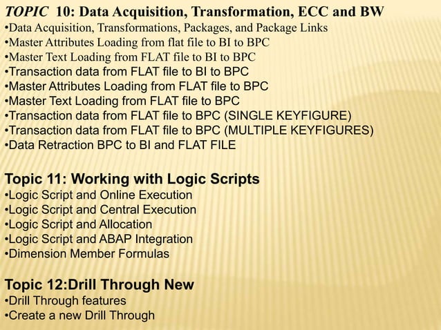 SAP BPC-SAP BPC TRAINING | PPTX