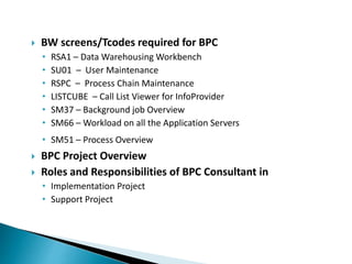 Sap bpc training in hyderabad | PPT